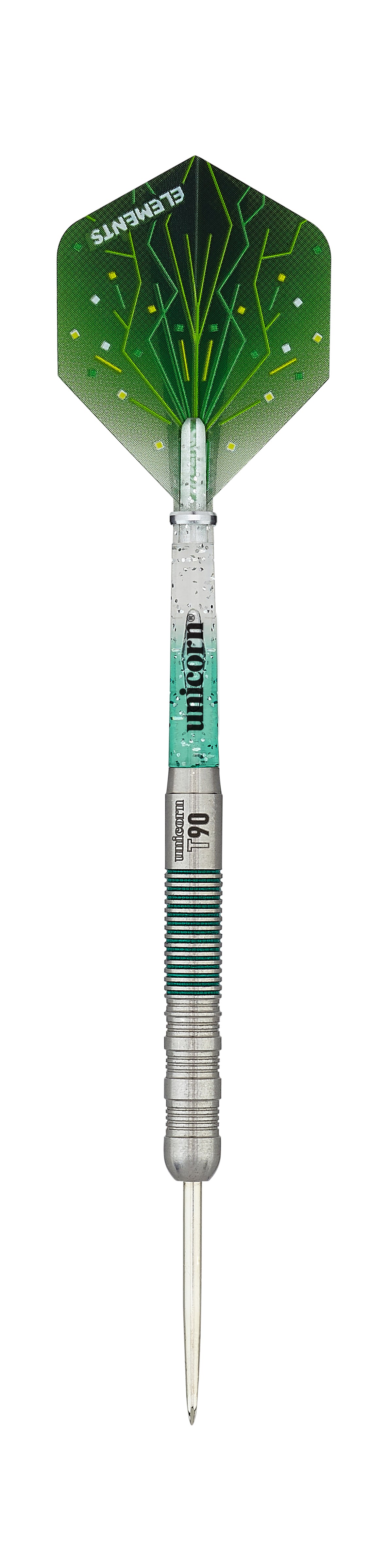 Unicorn T90 Core XL Green Type 1 90% Tungsten dartstikat – Harrows darts